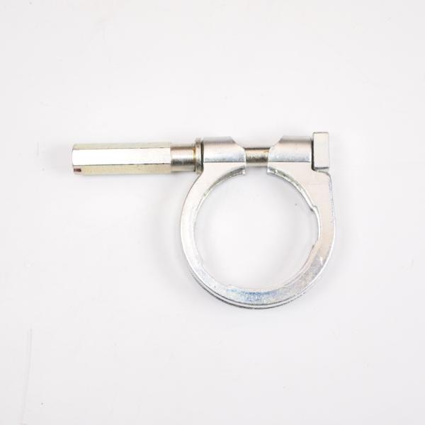 50s等のキャブレタークランプです。SHB16.16のサイズに使用できます。画像の状態で内径33mm程です。19mmには使用できません。ネジ山が舐めてしまったり、伸びてしまってクランプしにくくなってしまっている部品の交換用に。