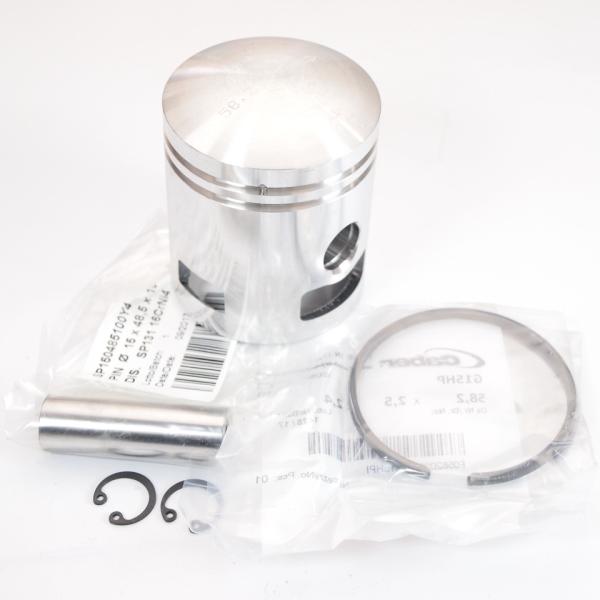 meteorのピストンです。Vespa P/PX150系のシリンダー用です。2オーバーサイズ 58.2mm ピン径は15mmです。スタンダードシリンダー向けのピストンです。ノーマルシリンダー用ですので、軽く削れた程度のノーマルシリンダーにオ...