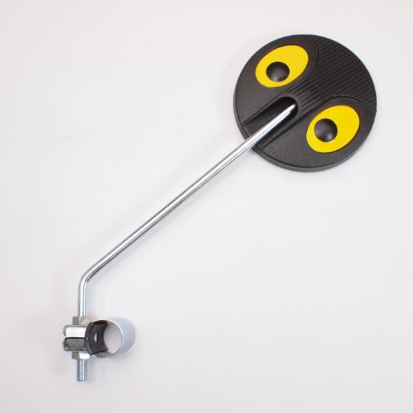 ciao等に良く似合いそうなbummのオイレンシュピーゲルミラーです。目の部分には反射ステッカーが貼ってあります。奇妙な感じがとても素敵なミラーです。パイプハンドルにクランプして使用するタイプですが、クランプを外せば普通のミラーとしても使用...