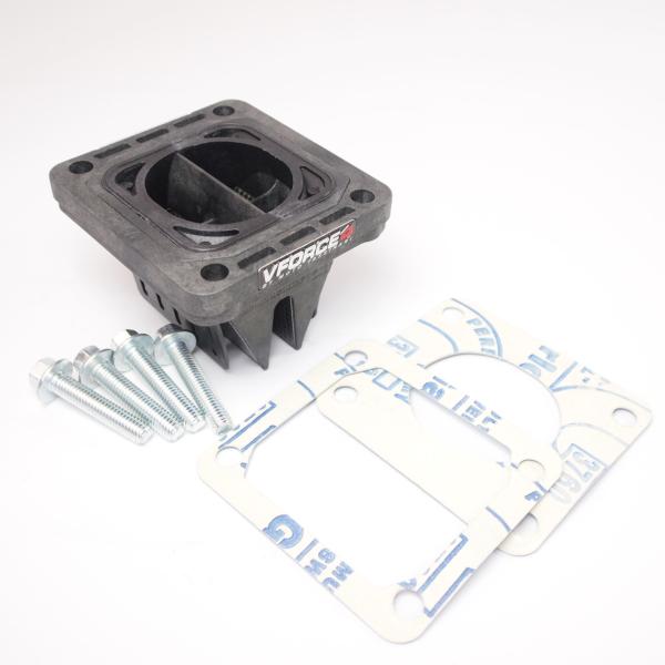 VFORCE4です。RD350タイプのリードバルブで、ベスパ、ランブレッタのチューニングシリンダーのインテークに採用されていることが多い形状です。RDタイプですが、RDに使用する際には当たる部分を小加工する必要があります。TS1等に使用する...