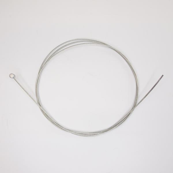 Peugeot Vogueのブレーキインナーケーブルです。純正品で品番は 751505 です。ワイヤーは径2.0mm、ワイヤー長1850mmタイコは径7.8mm、長さ8.1mm程です。長期在庫品ですが、使用上問題ないケーブルです。