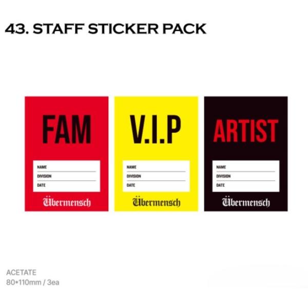 ■構成■　- STAFF STICKER PACK 3枚1SET※輸入品のため、配送中に箱が破損している場合がごく稀にございますが商品自体は特に問題ございません。 ご理解の程よろしくお願い致します。