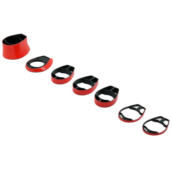 ４世代目 SLR01 用のICSカーボンまたは、ICS2コックピットシステムを取り付けるためのコーンキャップ(5mm x1枚、３０ｍｍｘ1枚)＋コラムスペーサーセット(５mm ｘ ２枚、１０mm ｘ 3枚)。 ■ご注意■ ●ご注文後の返品・...