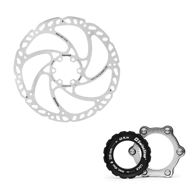 ☆フタバオリジナル センターロックアダプター付きセット ☆価格を抑えるため、ワンピース化。　上位モデルとほぼ同等なパフォーマンスを発揮します。 UCI公認レースでも使用可能にするため、ローターのエッジを処理してあります。 6-Bolt式　サ...