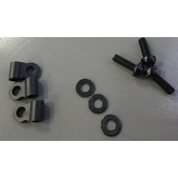 2015〜FS01リアショック リモートケーブルガイド　3個セット2012ごろTF01のケーブルガイドに代用できます。■ご注意■ ●ご注文後の返品・キャンセル・交換は一切受け付けておりませんので、予めご了承下さい。●モニターの発色の具合によ...