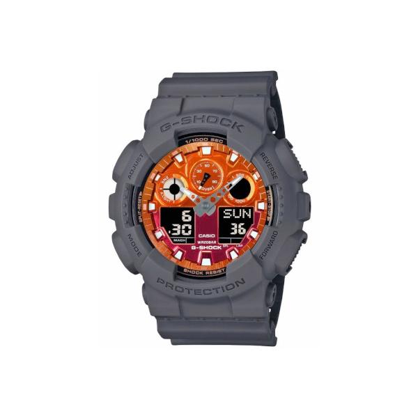 【送料無料】 カシオ G-SHOCK スポーツウォッチ 20気圧防水 メンズ デジタル アナログ 腕時計 Gショック 限定モデル (GA-100FL-8AJF) ストップウォッチ カウントダウンタイマー 速度計測機能 LED ライト付き ラ...