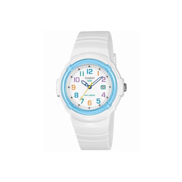 【送料無料】 カシオ スポーツウォッチ 10気圧防水 レディース アナログ 腕時計 文字盤 見やすい アラビア数字 (SD25OC04)　おしゃれな ホワイト 白 日付 カレンダー ランニングウォッチ CASIO LADYS ANALOG ...