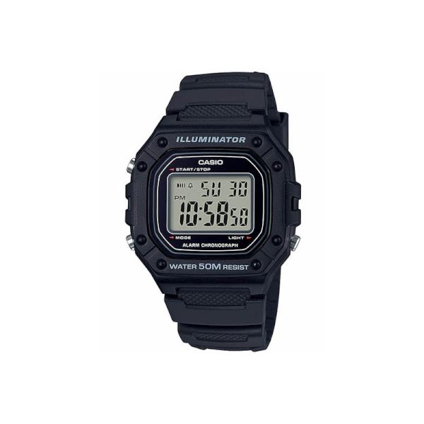 【送料無料】 カシオ スポーツウォッチ 5気圧防水 メンズ デジタル 腕時計 おしゃれな ブラック 黒 (WSD24MY05) ストップウォッチ 日付 曜日 カレンダー アラーム LEDライト付き ランニングウォッチ カシオ CASIO 海...