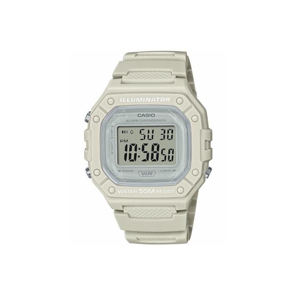 【送料無料】 カシオ スポーツウォッチ 5気圧防水 メンズ デジタル 腕時計 おしゃれな ホワイト 白 (WSD24MY11) ストップウォッチ 日付 曜日 カレンダー アラーム LEDライト付き ランニングウォッチ カシオ CASIO 海...