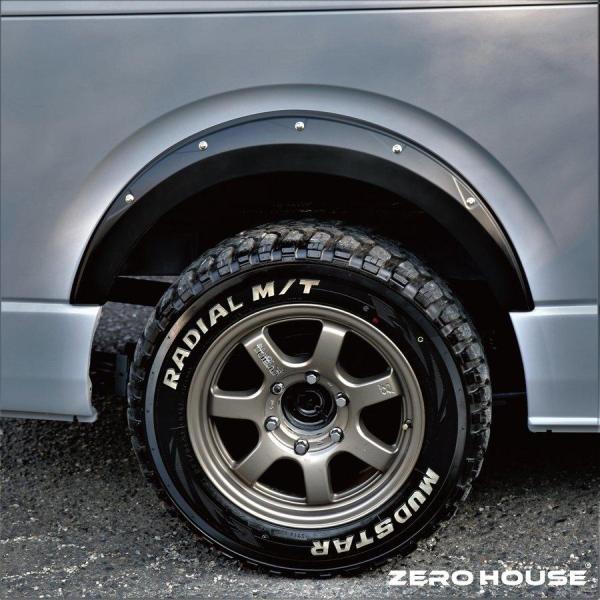 ハイエース、ピアスボルト風オーバーフェンダー交換パーツのボルト交換パーツです。ボルト、ナット各18個入。ステンレス製。