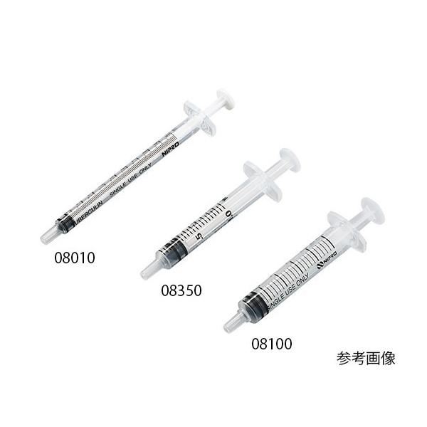 仕様容量(mL)：2.5筒先：ルアーチップ(中口)入数：10本材質：PP(ポリプロピレン)・熱可塑性エラストマーゴム電子線滅菌済(個包装)最少目盛：0.1mL医療機器登録番号：27B1X00045000055
