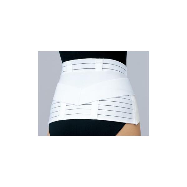 腰にフィットするS字軽量ステー2本内蔵。補助ベルトで圧迫力の調節が可能。汎用性が高くSSから4Lまで幅広いサイズに対応。箱は折りたたんで発送します。