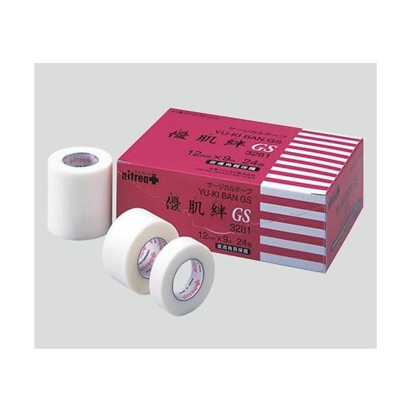 特徴優肌絆（ゆうきばん）(R)は、肌に優しいゲル粘着剤を使用した製品です。お得な9ｍ巻です。剥がす時の痛みを和らげ、かぶれ・かゆみを抑えます。粘着面に角質が付着しないので、貼り直しができます。小さな孔が等間隔に空いているので手で容易にカット...