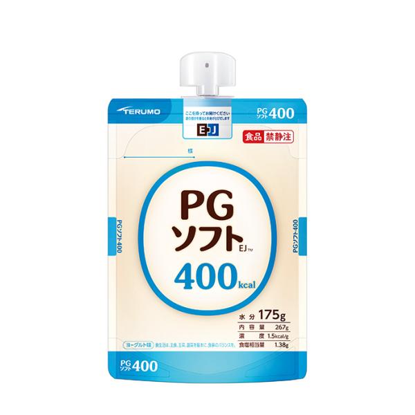 水分量44g/100kcal（濃度1.5kcal/g）に調整した半固形タイプの栄養食粘度20,000mPa・s。300kcal、400kcalの2種類を用意。1日3食で900〜1,200kcalまで対応できます。組成特長エネルギー構成比：た...