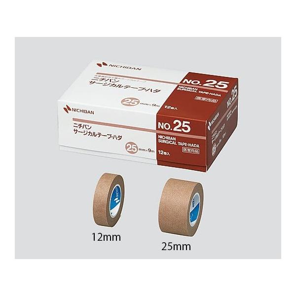 特徴目立ちにくい肌色タイプです。紫外線透過吸収による皮膚の色素沈着を抑制します。仕様材質：テープ部／パルプ・ポリエステル不織布、粘着剤／アクリル系幅×長さ：25mm×9m入数：1箱（12巻入）型番：STH25ネコポス発送のため箱は折りたたん...