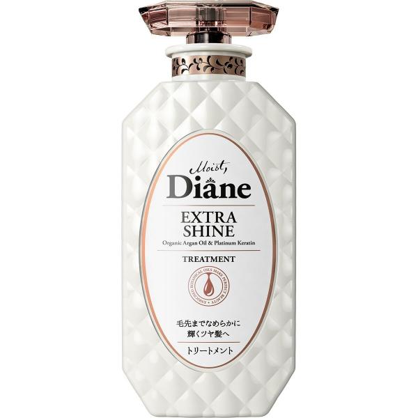 ■内容量450ml■商品説明オーガニックアルガンオイル(*1)と独自のビューティーケラチン処方でダメージを補修。「プラチナケラチン(*2)」が極上のうるおい補修でプラチナのように輝くツヤ髪へ導きます。・エクストラシャインは、髪のツヤ・潤いに...