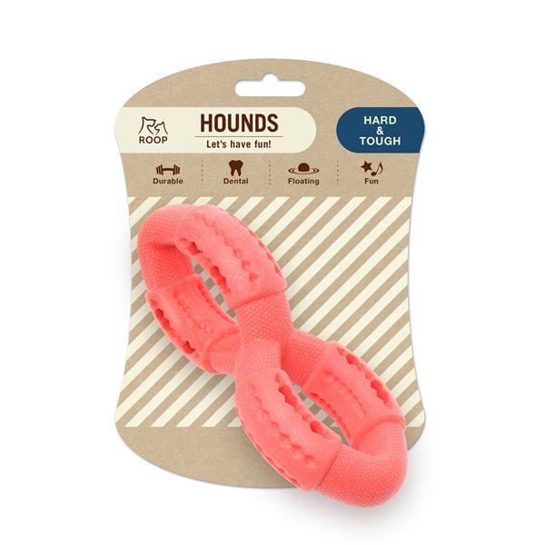 【商品名】 （まとめ）ハウンズ ツイスト レッド【×3セット】 (犬用玩具)
