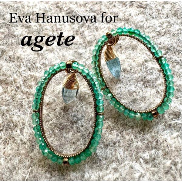 【ブランド】 アガット［agete］【サイズ】縦約25mm　横約18mm【刻印】画像参照【状態】微細な傷あり【付属品】ブランドケースageteのK10×silver、Eva Hanusova for agete色石スタッズピアス。NYを拠点...
