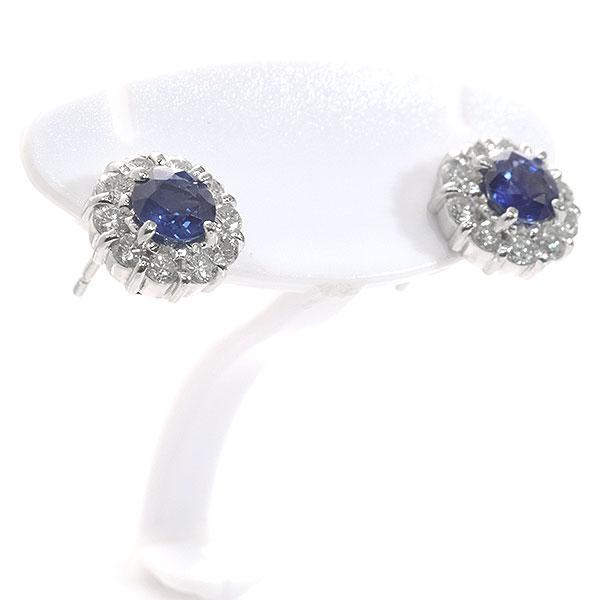 【ブランド名】−【商品名】サファイアダイヤモンドピアス【素材】PT900【石目】サファイア0.20ct×2　　　　ダイヤモンド（石目なし）【重さ】2.8g【サイズ】トップ直径7.5mm【付属品】当店専用BOXをおつけします【状態】Aランク【...