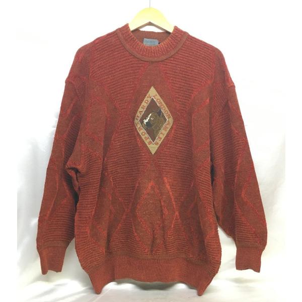 ランク付け  C状態  HARDY AMIES SPORT ハーディエイミス ボクサー刺繍セーター ニット ドロップショルダー R-53308-4 です。中古品です。毛羽立ち、毛玉あり。表記サイズ  LL実寸サイズ  肩幅：59cm身幅：7...
