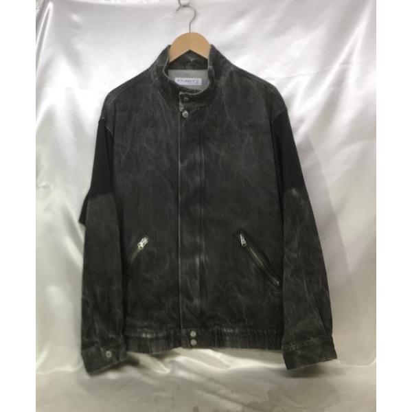 ランク付け  C状態  JOURNAL STANDARD TRISECT2 ナイロン切り替え ケミカルウォッシュ デニムジャケット中古品。通常の着用に伴う状態。表記サイズ  L実寸サイズ  肩幅：53cm身幅：64cm着丈：69.5cm袖丈...