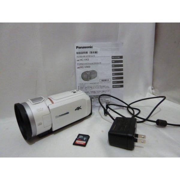ランク付け  C状態  Panasonic HC-VX3/デジタル/4K/ビデオカメラ/SDカード付きです。動作確認済、使用感はある中古並の状態です。表記サイズ  -実寸サイズ  -カラー  ホワイト保管店舗  上池袋【ランク説明】【S】タ...
