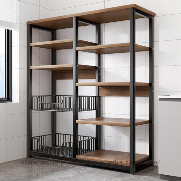 【発売日：2025年10月03日】特価は返品せず交換しない●大人気の、5段式キッチン収納ラックスペースの限られたキッチンにも置きやすい、5段式キッチンワゴン!キッチン家電・食器類・キッチン用品をまとめて収納できま!●短時間で簡単組立シンプル...