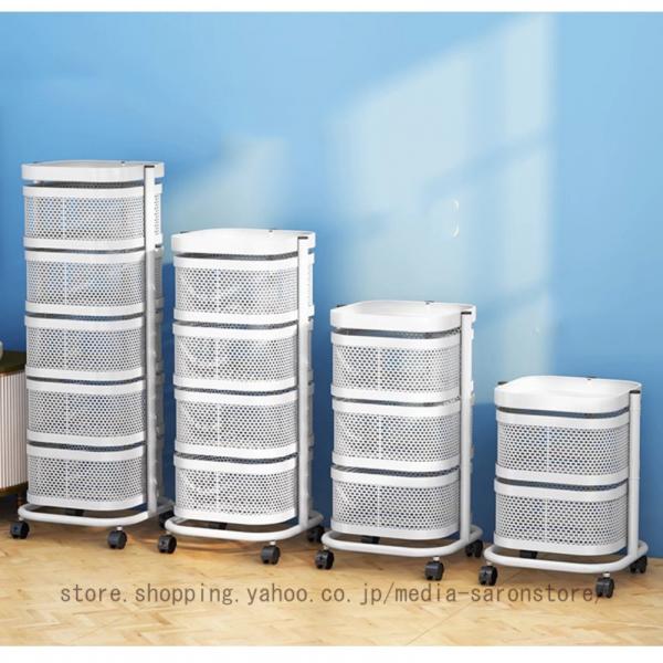 【発売日：2025年09月19日】自由回転バスケットと360°自由回転ホイールデザインでスペースを取らなく、使用はとても便利です!各バスケットは330度自由に回転できます!バスケットは穴付き中空アウトデザインで通気性がよく、キッチンワゴンは...