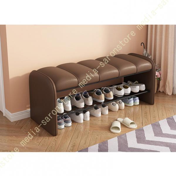 【発売日：2025年12月13日】【商品仕様】【クッション材】：ウレタンフォーム【脚部】：スチールPOINT 1：快適な座り心地を提供するクッション上部のクッションは柔らかく弾力性のある素材を使用しており、靴を履き替える時や休憩時に快適な座...