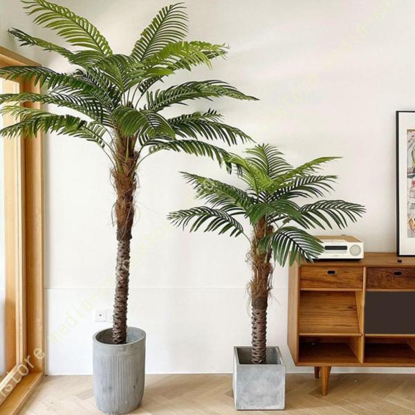 【発売日：2025年12月12日】材質：PEプラスチック(本体)＋PP(鉢)!１、サイズが写真に示す寸法を参考にしてください!２、セットでご購入の場合、サイズの関係上、人工植物1パックと樹脂の鉢1パックをお届けします!本物そっくりのリアルな...