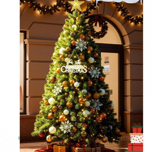 【発売日：2025年11月06日】ご注文前にサイズをご確認ください!ツリー下の装飾品は含まれていません!1. 【オーナメント付きセット】ボールやリボンなどの飾りがセットになっており、初心者でもすぐに飾り付け可能!華やかなデコレーションを簡単...