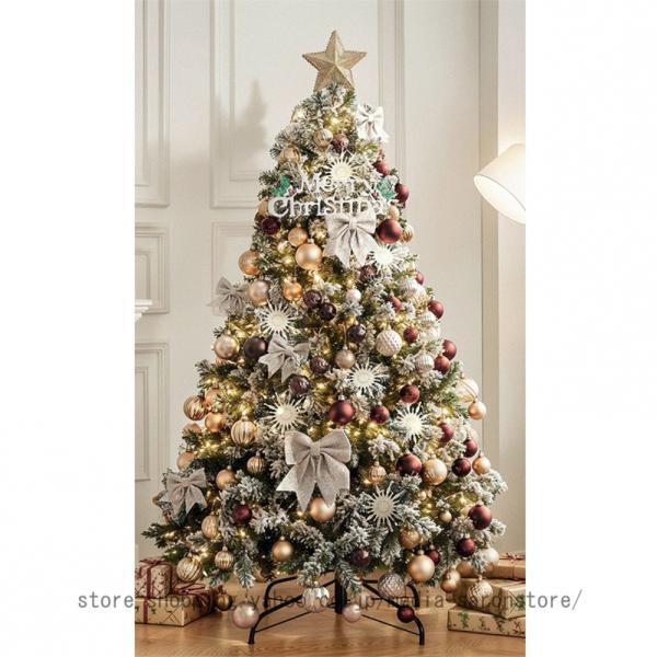 【発売日：2025年11月06日】ご注文前にサイズをご確認ください!ツリー下の装飾品は含まれていません!1. 【オーナメント付きセット】ボールやリボンなどの飾りがセットになっており、初心者でもすぐに飾り付け可能!華やかなデコレーションを簡単...