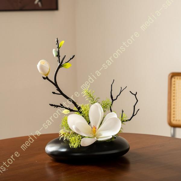 【発売日：2025年12月23日】サイズが写真に示す寸法を参考にしてください! 直径約33cm!こちらの製品は、シルクやPE上質な素材を使用し、プラスチックで作られており、リアルな触感が特徴です!生け花!手動での組み立てと調整が必要!自由に...