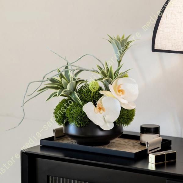 【発売日：2025年12月23日】サイズが写真に示す寸法を参考にしてください! 直径約33cm!こちらの製品は、シルクやPE上質な素材を使用し、プラスチックで作られており、リアルな触感が特徴です!生け花!手動での組み立てと調整が必要!自由に...