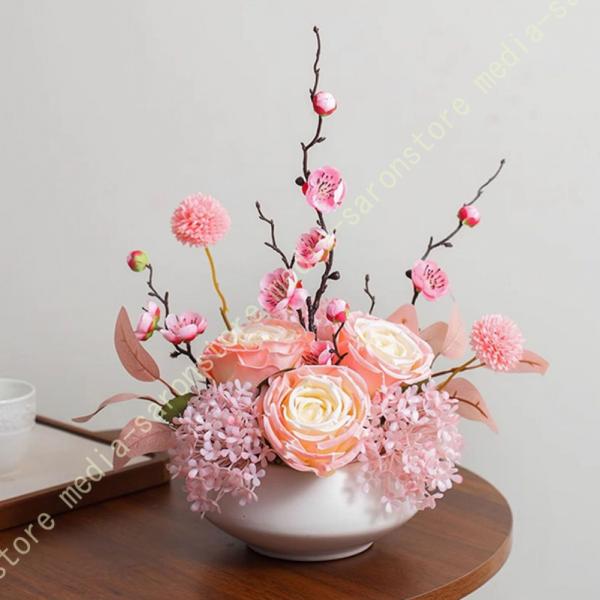 【発売日：2026年01月10日】サイズが写真に示す寸法を参考にしてください! こちらの製品は、シルクやPE上質な素材を使用し、プラスチックで作られており、リアルな触感が特徴です!生け花!手動での組み立てと調整が必要!自由にDIYすることが...