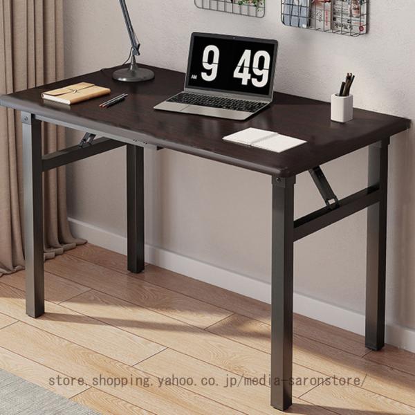 【発売日：2025年09月20日】【サイズ】本体：幅80cm/100cm/120cm×奥行40cm/50cm/60cm×高さ75cm!●使うときだけサッと出せるフレーム折りたたみ式デスク!●パソコン用、ミシン用、宿題用、用途多彩の簡易デスク...