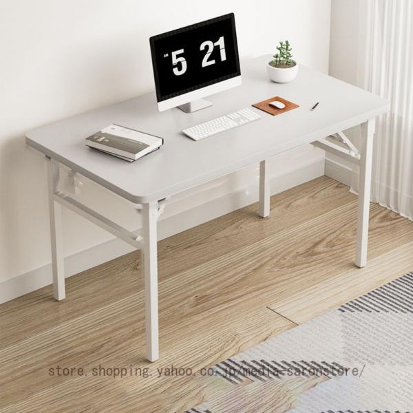 【発売日：2025年09月20日】【サイズ】本体：幅80cm/100cm/120cm×奥行50cm/60cm×高さ75cm!●使うときだけサッと出せるフレーム折りたたみ式デスク!●パソコン用、ミシン用、宿題用、用途多彩の簡易デスク!●折りた...