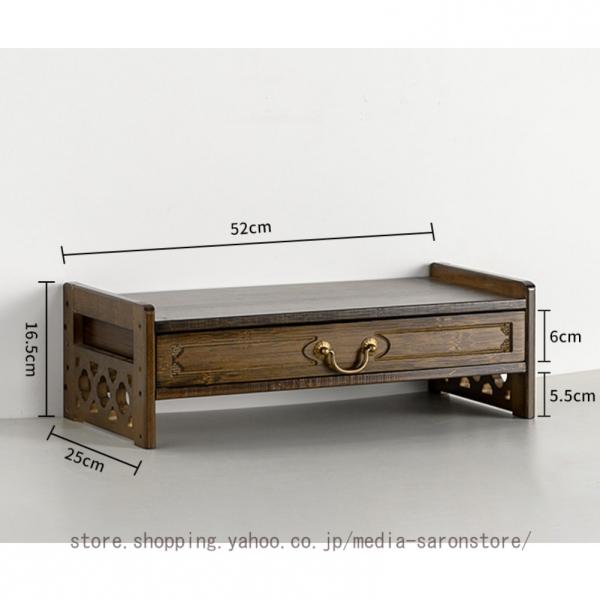 【発売日：2025年09月20日】★【正確な寸法は、ページで写真で確認できます!】【机上台】モニター台、木製、簡約なデザイン、高級な木色、部屋のイメージを損わない、どんなスタイルの部屋にも対応します!PC使用以外にも収納ラックとして大活躍!...