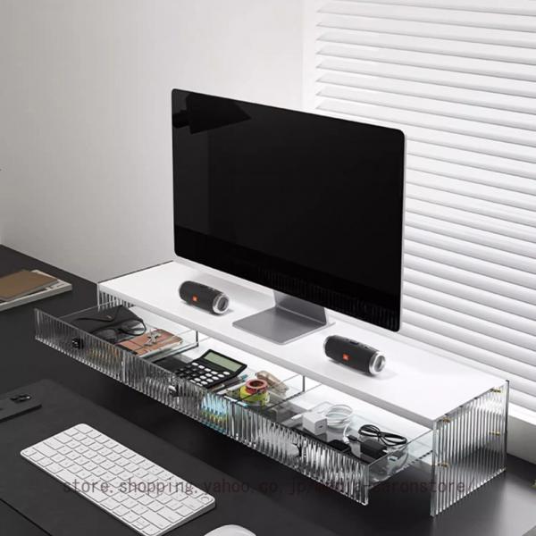 【発売日：2025年10月03日】★【正確な寸法は、ページで写真で確認できます!スタンドとしての機能のみで、他の付属品はない!】【モニター台】シンプルな風格、机上台にモニターを乗せることで画面の位置を上げ見やすくすることができるモニタースタ...