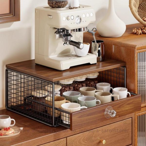 【発売日：2025年11月13日】特徴サイズ：幅45cm*奥行き35cm*高さ19cmお部屋の雰囲気に合わせて選べるマットカラーのスチールラック!初心者でもスムーズにセットアップできます!引き出し付きデザインキッチン家電下引き出しは引き出し...