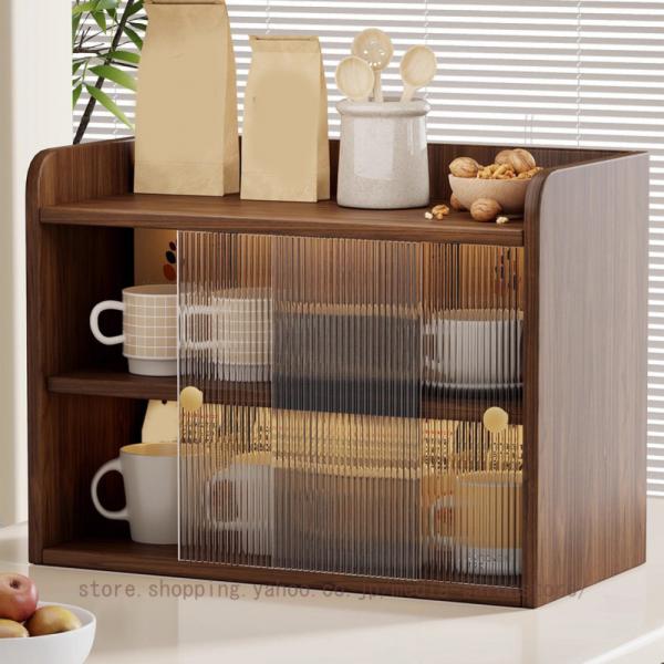 【発売日：2025年11月12日】特徴サイズ：幅48cm*奥行き24cm*高さ26/38cm引き戸食器をホコリや虫から効果的に守ります!アクリル扉が使いやすさを向上!半アクリル扉付きで、どんな空間にも雰囲気を添え、マストアイテムです頑丈で安...