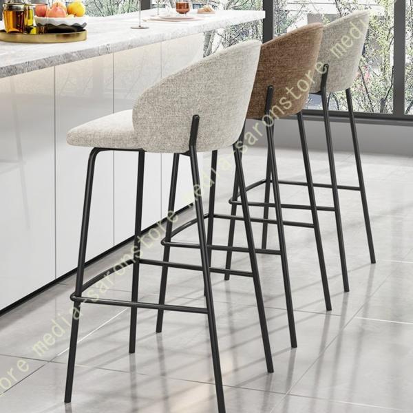 【発売日：2025年12月18日】バーチェア/カウンターチェア/イス/椅子/いす/パーソナルチェア/スチール/フットレスト/ヴィンテージ/モダン/カフェスタイル『チェア単品』 ●組立品（※お客様の方で組み立てが必要となります）スチールと布の...