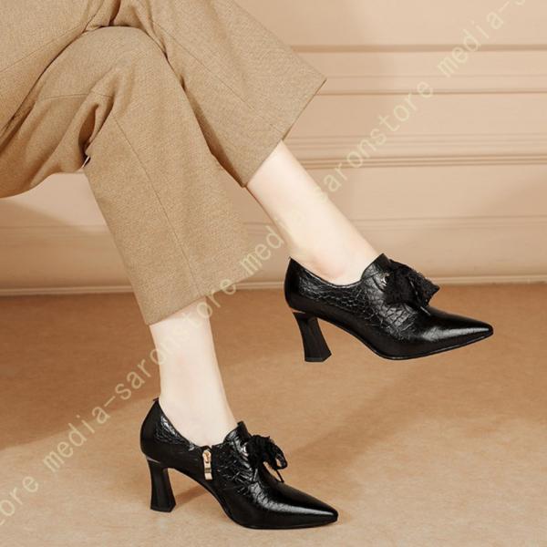 【発売日：2026年01月04日】ヒールの高さ：（約）6ｃｍ     カラー: black ( ブラック 黒 ） ワインレッド            サイズ：34(22.0cm)　35(22.5CM)　36(23.0CM) 37(23.5C...