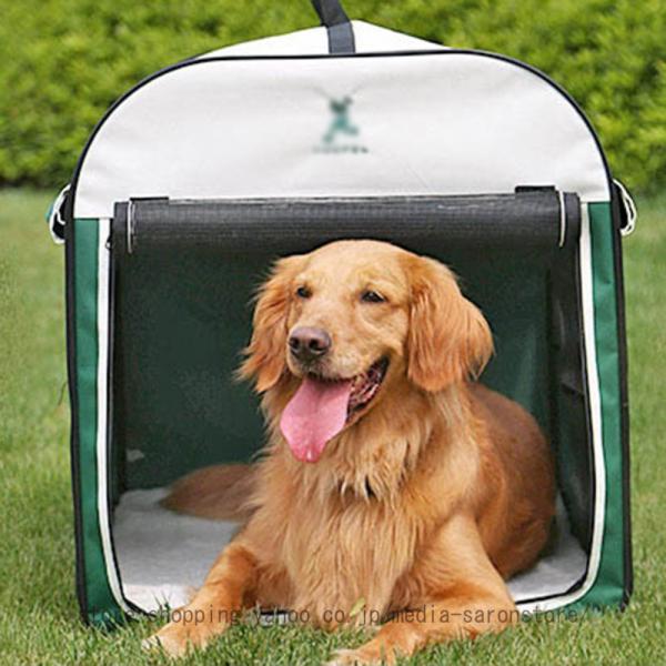 【発売日：2025年09月30日】犬けーじ だけでなく、猫ハウス としても使用できます!折り畳んで、持ち歩き楽々!!扉搭載で出入りも簡単!!また使用していない時に、コンパクトに折りたたんで収納してスペースを節約できます!ファスナー式だから愛...