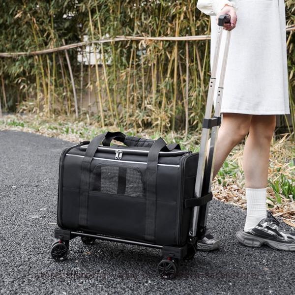 【発売日：2025年09月30日】ペットキャリーバッグ キャスター付き旅行、散歩、通院など、犬や猫の長距離移動に最適!犬の散歩、猫の移動、犬や猫の介護に大変便利です!電車、自動車、地下鉄など、まさに最高のペットキャリアの1つです!【通気性が...