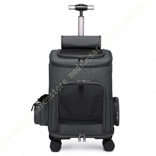 【発売日：2026年02月04日】ペットキャリー キャスター付き◇新幹線の中ではペットキャリーカートを横にして膝の上に置いて、ベッドのようにペットに快適な空間を提供することができます!◇猫カートは災害などの緊急時から、病院、旅行、お散歩、ア...