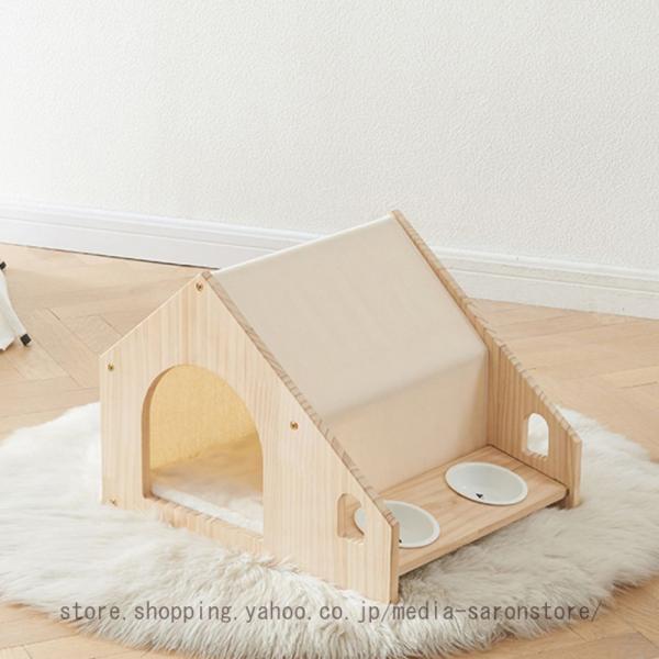 【発売日：2025年10月04日】夏は冷房、冬は防寒対策に!オールシーズン使用可能なペットハウスどんなお部屋に馴染むシンプルなデザインのペットハウス!安全な素材お部屋に馴染むシンプルなデザインに合板製のため、バリが無く表面も滑らか!埃や毛な...