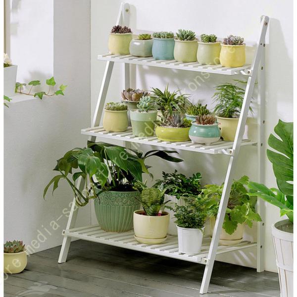 【発売日：2025年12月12日】商品名：フラワースタンドサイズ：A=40CM、B=47CM材質：天然竹製用途：1、鉢植え/観葉植物/盆栽を飾るのによく使われています!2、玄関先のちょっとした収納やディスプレイにも活用できます!3、この商品...