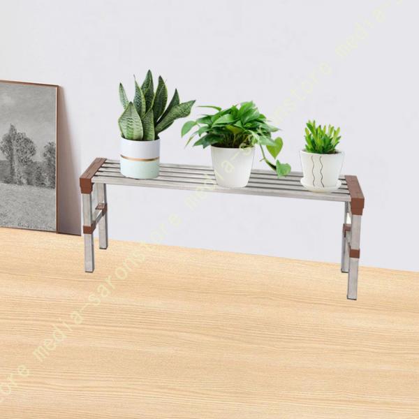 【発売日：2025年11月24日】【高級な材質】ステンレス鋼製プランタースタンドは、良い鉄材ならではの代風が感じられます!暖かい雰囲気で植物との相性が良く、部屋をもっとおしゃれにします!【通気性・排水性】棚板は水はけ・風通しのよいボーダー仕...