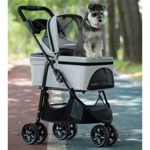 【発売日：2025年09月30日】折りたたみ式 3輪 ペットカート【商品詳細】展開時サイズ（約）：64*46*101cm耐荷重（約）：15kg素材：フレーム/鉄、カバー：オックスフォード、タイヤ：EVA●分離式設計●折りたたみ可能●角度調節...